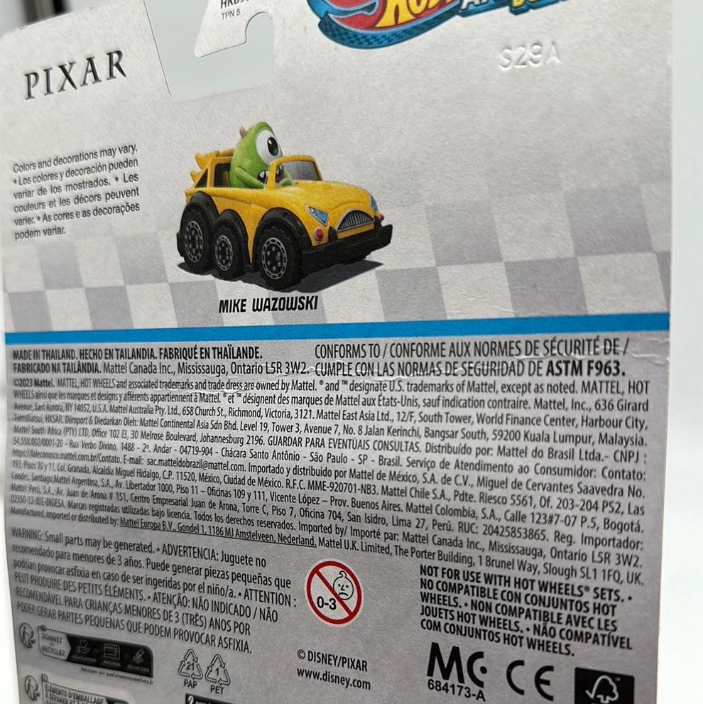 Hot Wheels - 2023 Racer Verse - Pixar Monsters Inc. Mike Wazowski Car ...