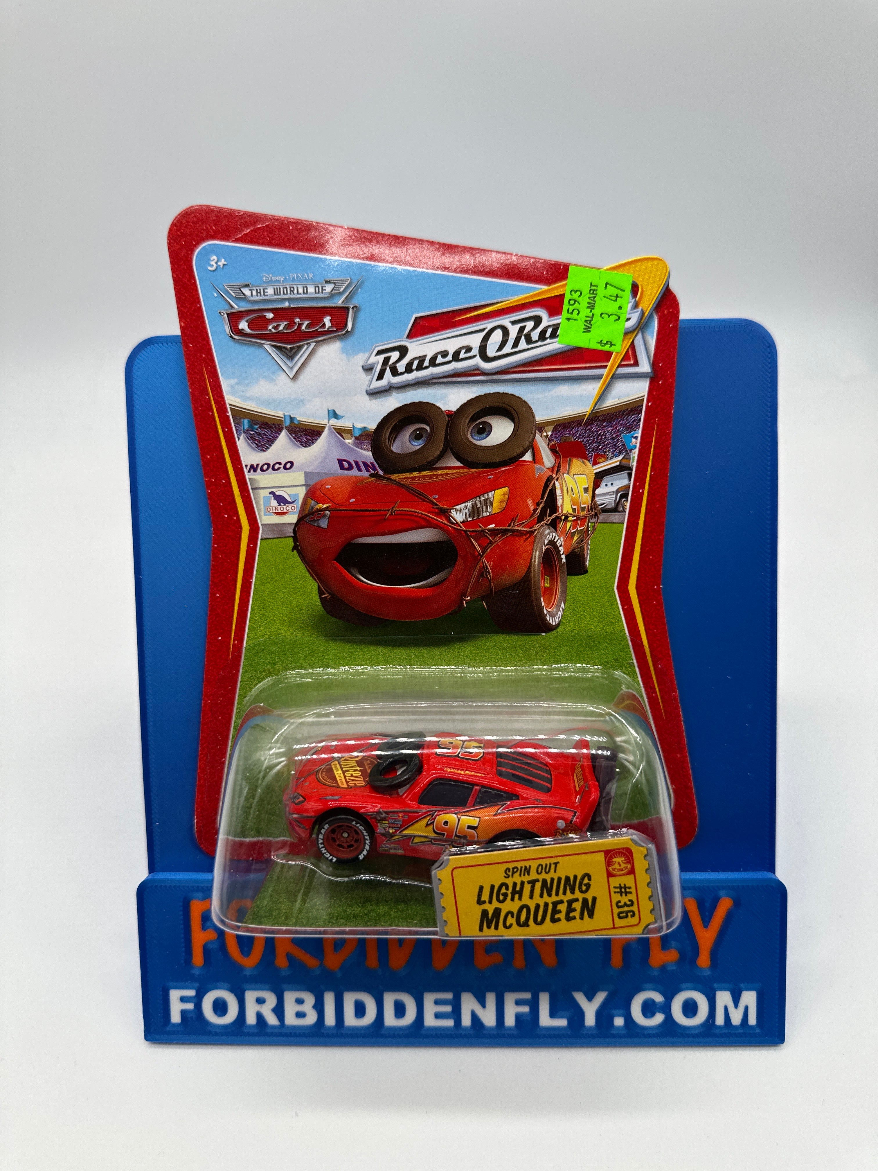 Disney Pixar Cars Movie - Race O Rama - Spin Out Lightning McQueen ...