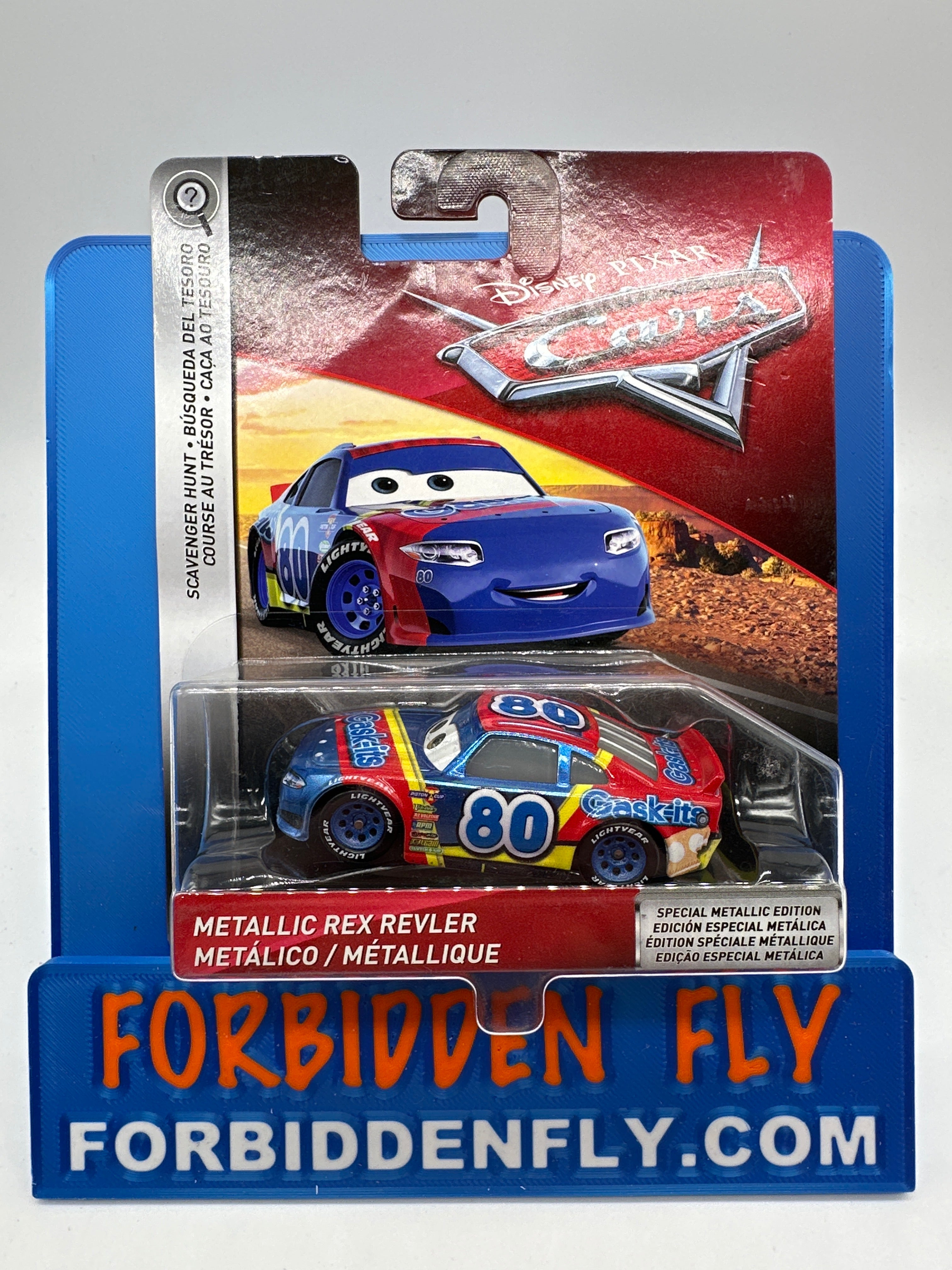 Disney Pixar Cars Movie - Scavenger Hunt Chase - Metallic Rex Revler ...