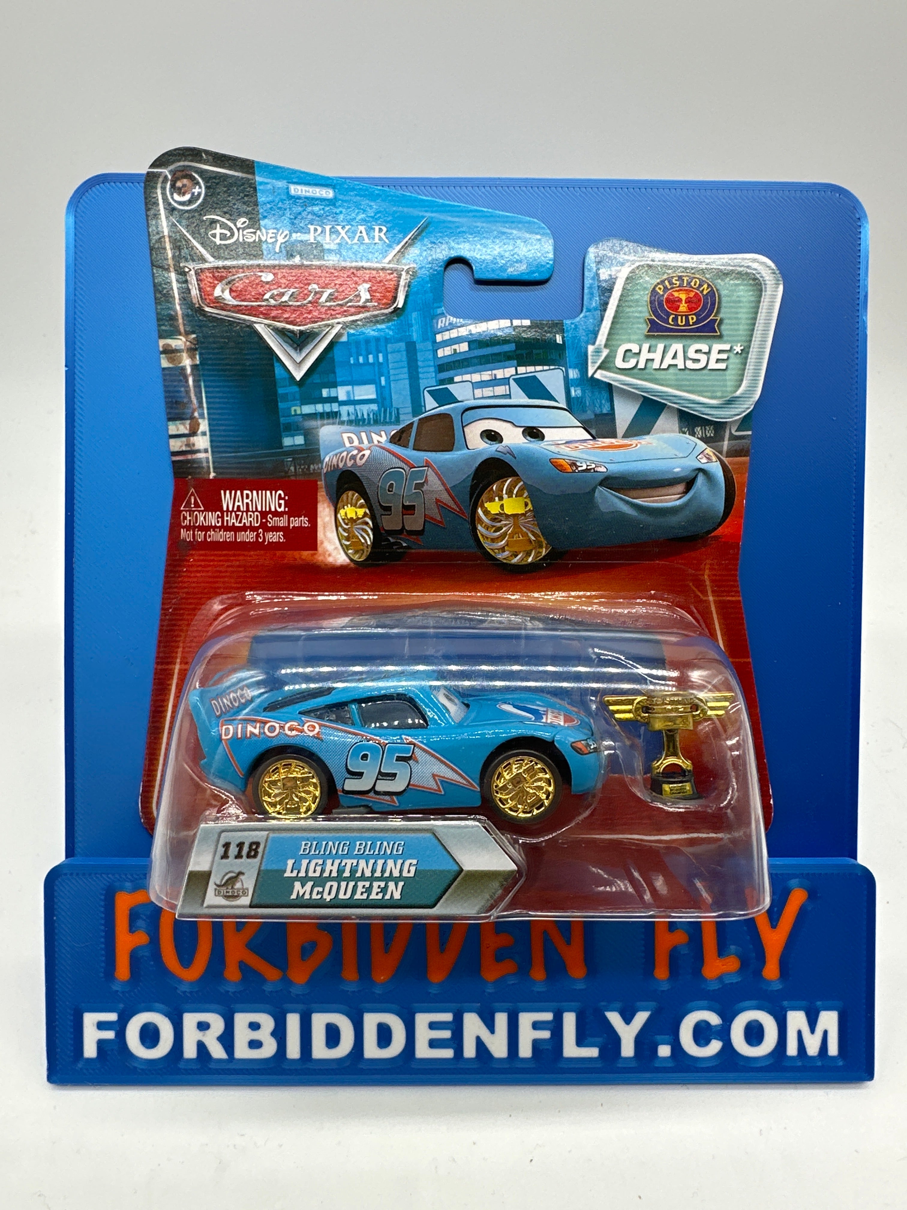 Disney Pixar Cars Movie - Chase Bling Bling Lightning McQueen with Pis ...