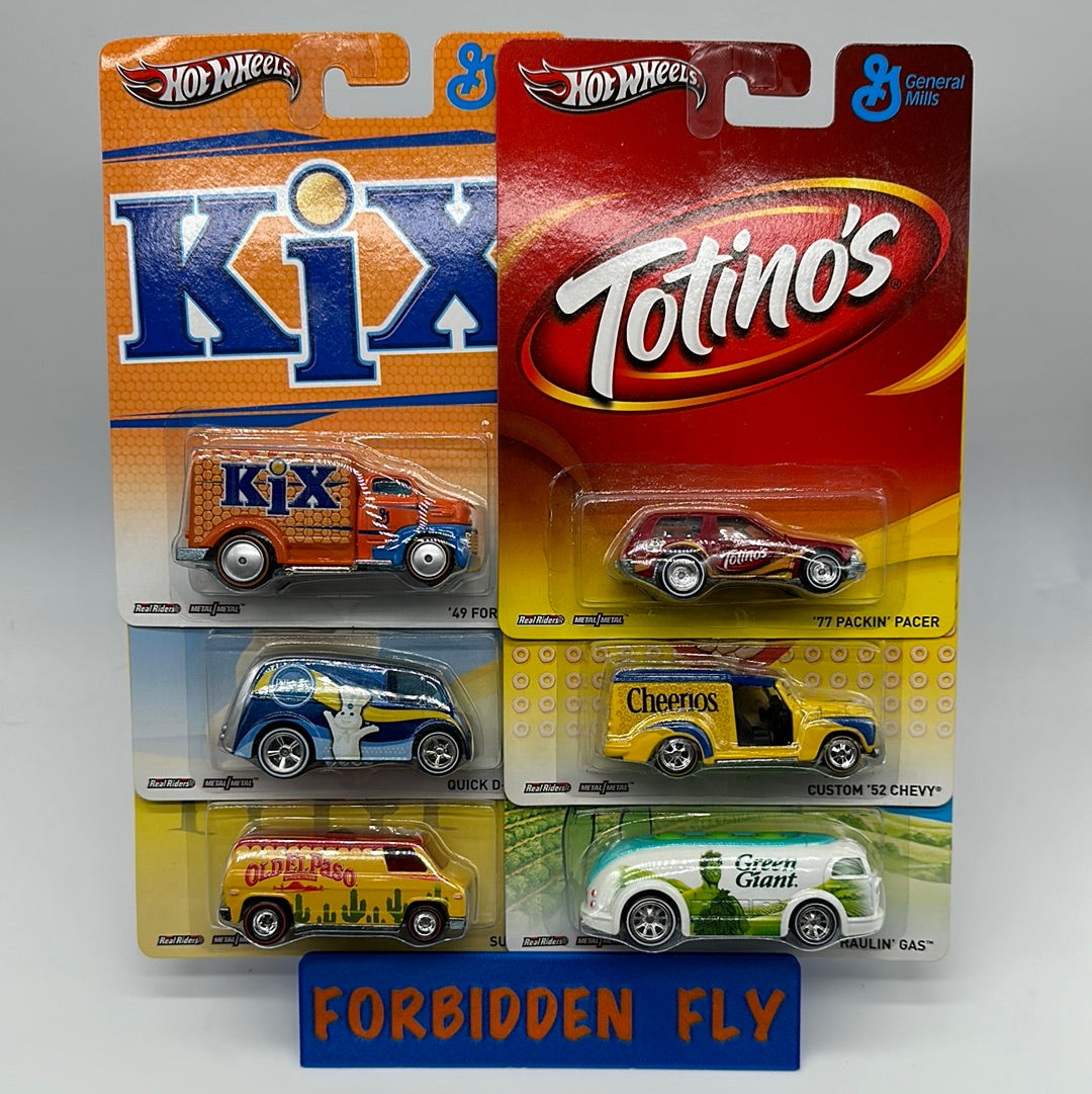 Hot Wheels Premium - Pop Culture General Mills (GM) Series - Set of 6 ...