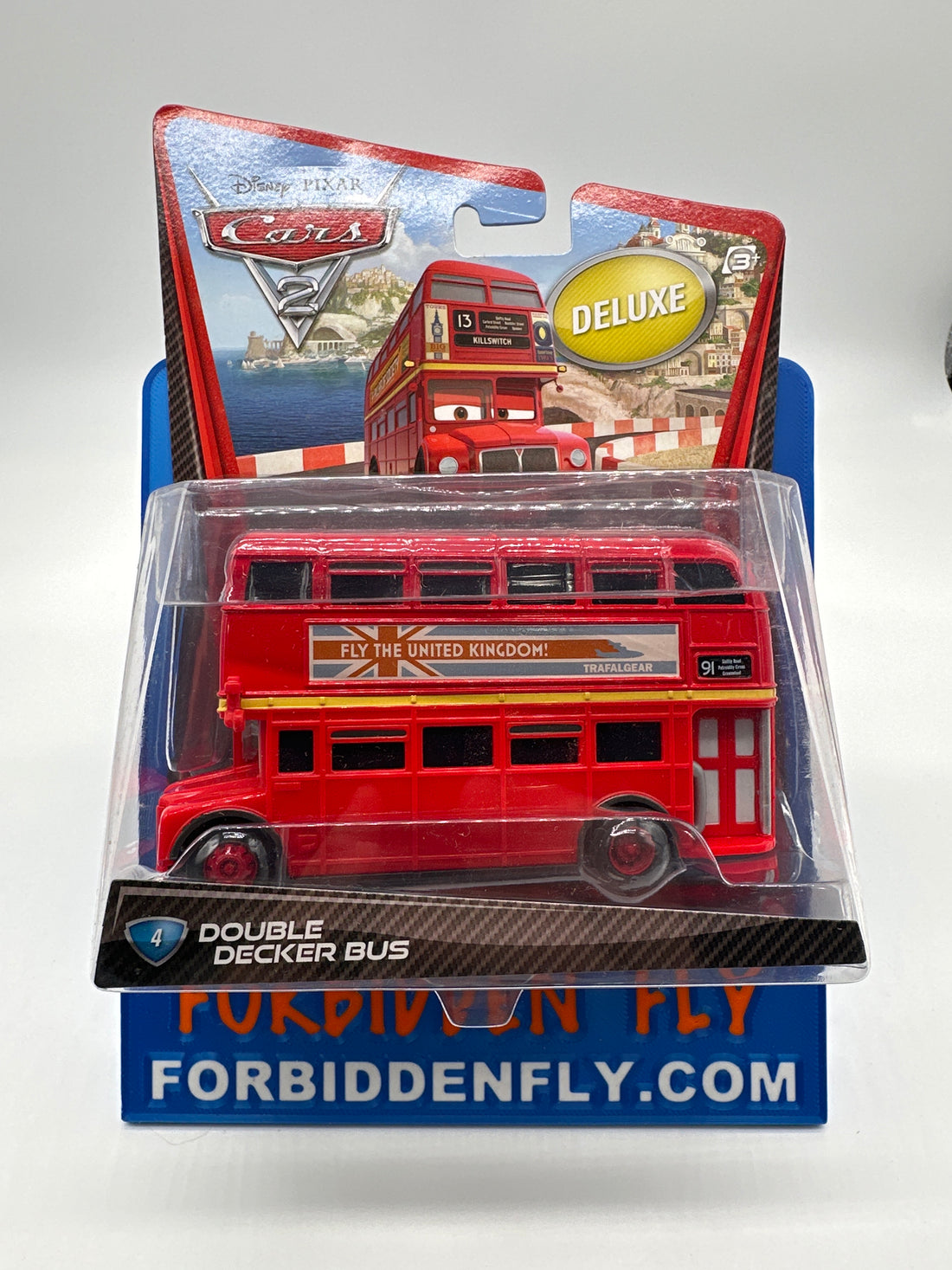 Disney Pixar Cars Movie - Cars 2 Card Series - Deluxe Double Decker Bu ...