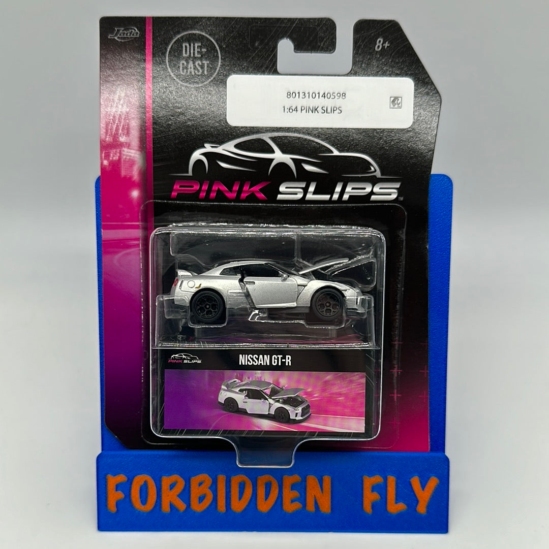 Jada 1:64 Scale - Pink Slips Series - Silver Nissan GT-R – Forbidden Fly