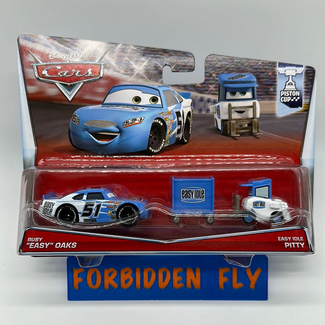 Disney Pixar Cars Movie - Piston Cup Two Pack - Ruby “Easy” Oaks & Eas ...