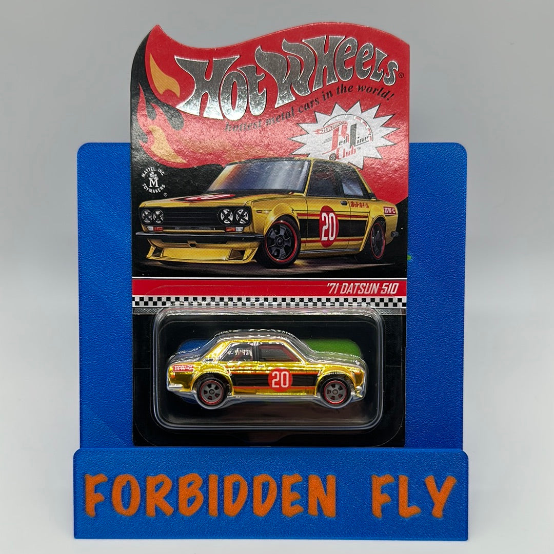 Hot Wheels RLC Red Line Club - 2020 Release - Gold ‘71 Datsun 510 ...