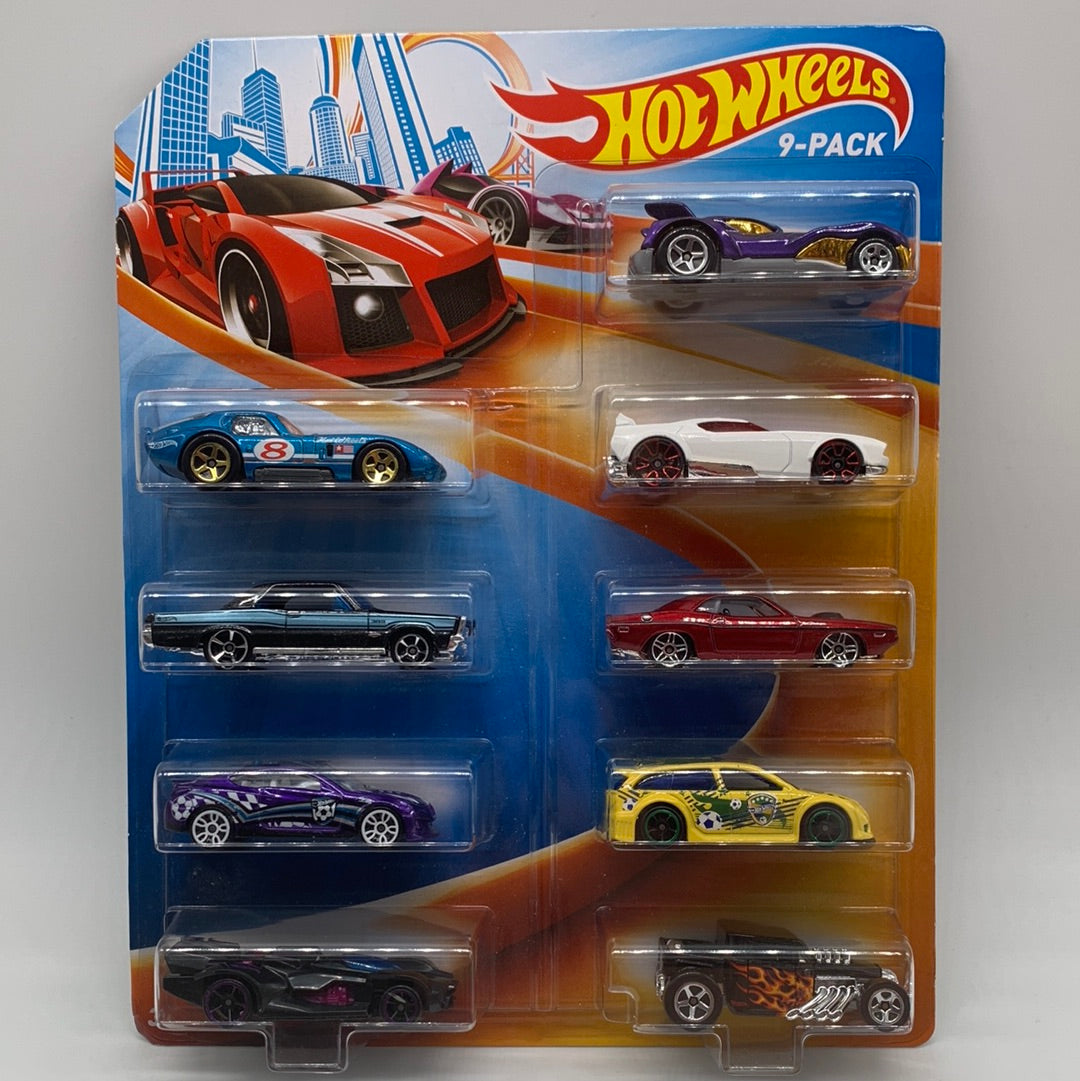 Hot Wheels 9 Pack Blister Pack - 2015 w/ Black Flame Bone Shaker ...