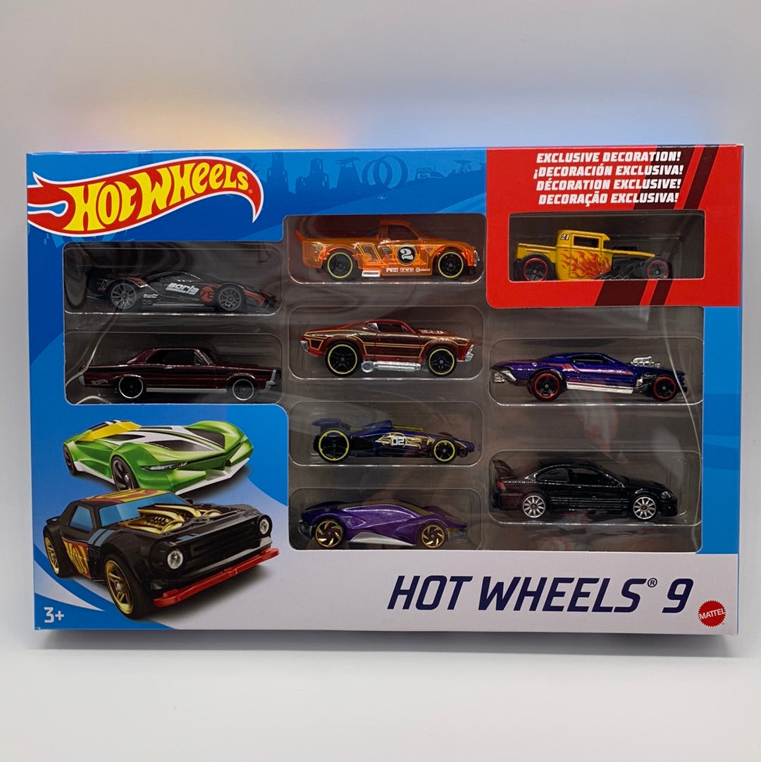 Hot Wheels 9 Pack - 2021 w/ Exclusive Yellow Bone Shaker – Forbidden Fly