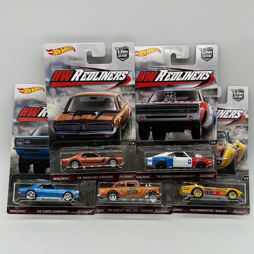 Hot Wheels Car Culture - HW Redliners Premium Set of 5 – Forbidden Fly
