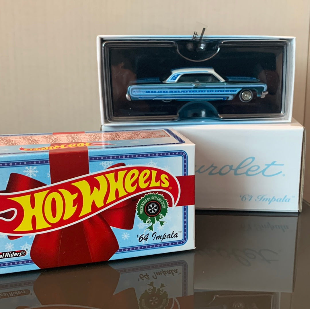 Hot Wheels RLC Red Line Club 2021 - Snowflake Ice Blue ‘64 Impala ...